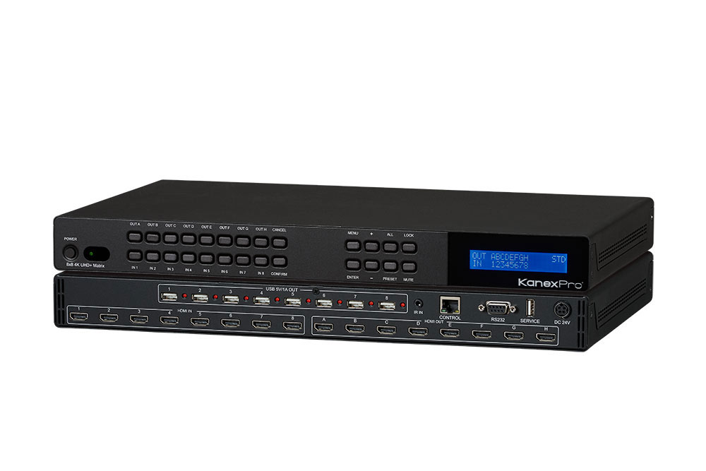 Ultra-Fast 8x8 HDMI Matrix Switcher with 4K/60Hz