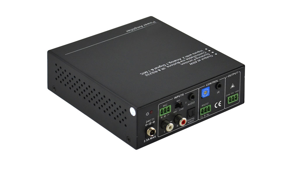 Mini 3-input Audio Amplifier with Mic Mixer