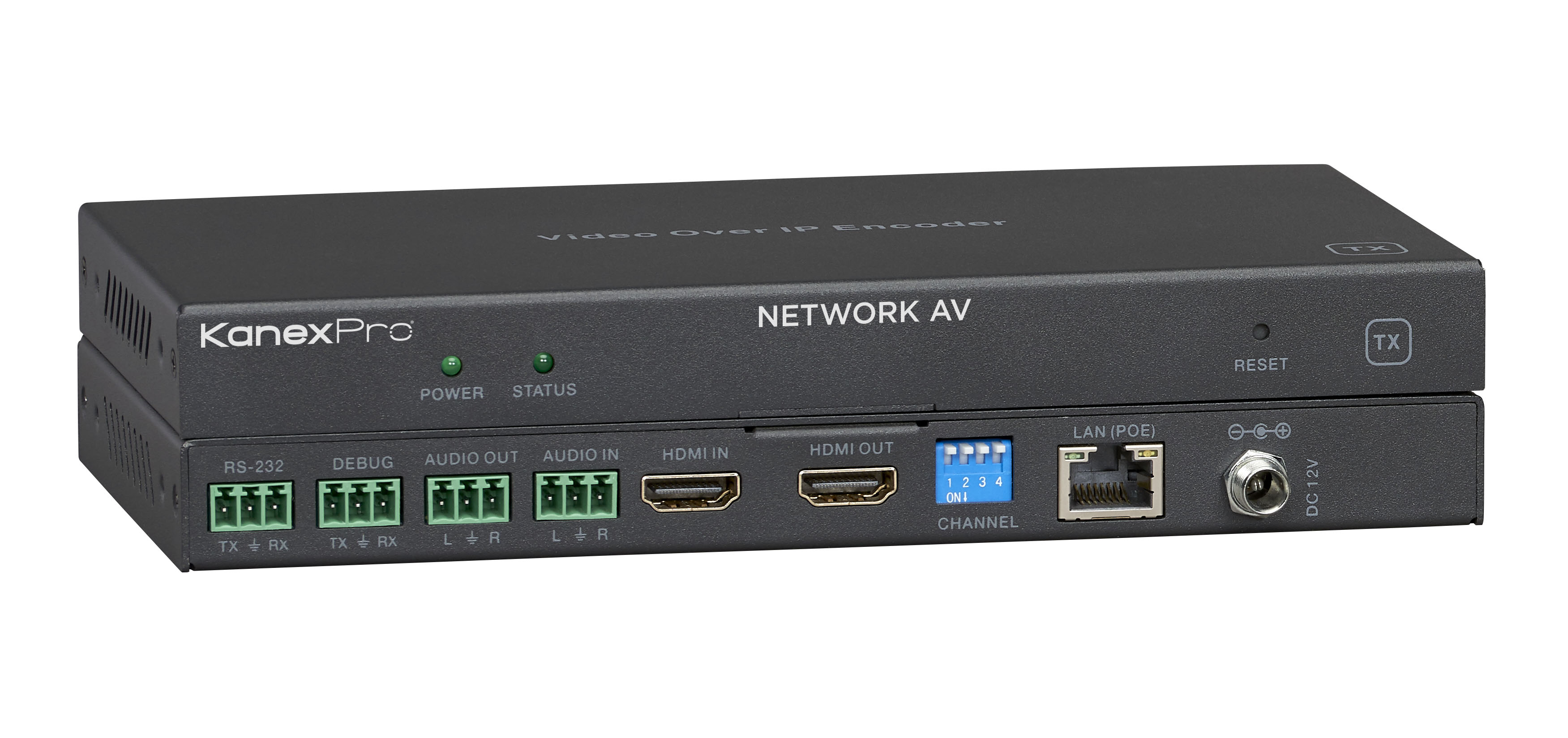 NetworkAV™over IP Encoder w/ POE & RS-232