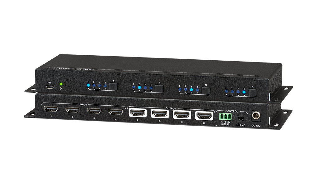 4x4 HDMI 4K/60 Matrix Switcher
