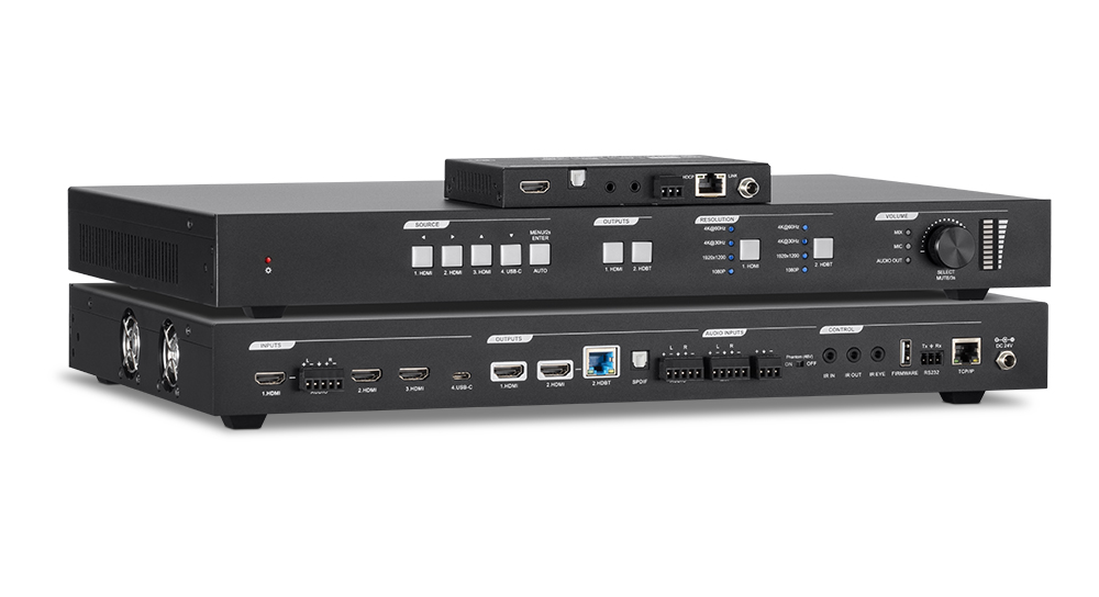 KanexPro 4K Seamless Presentation Matrix Featuring Premium Extender and ...